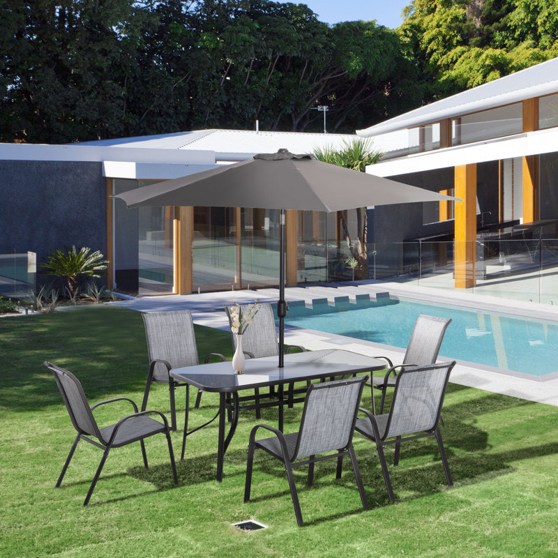 Wayfair patio dining sets with umbrella store